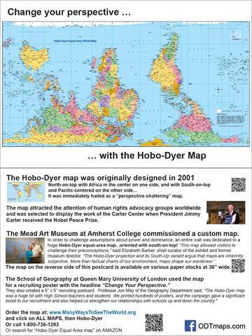 Hobo-Dyer Projection Map-Cards 6x9" 25PK – Whole World Books